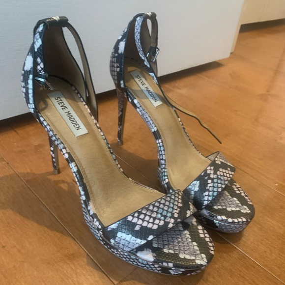Steve Madden | Shoes | Steve Madden Snake Skin Heels | Poshmark